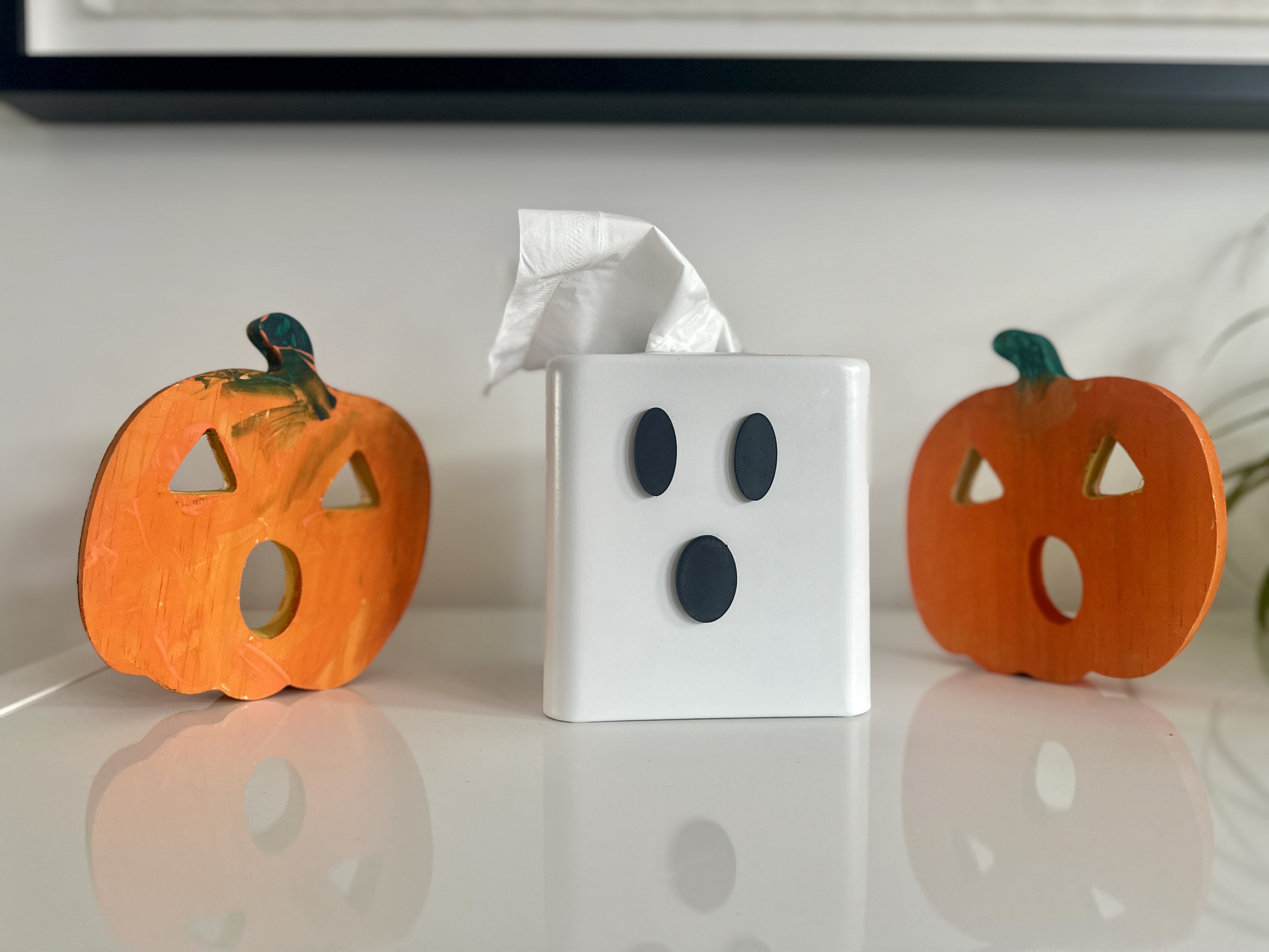 Halloween Tissue Box with Jack O Lantern Faces by maxelman | Download ...
