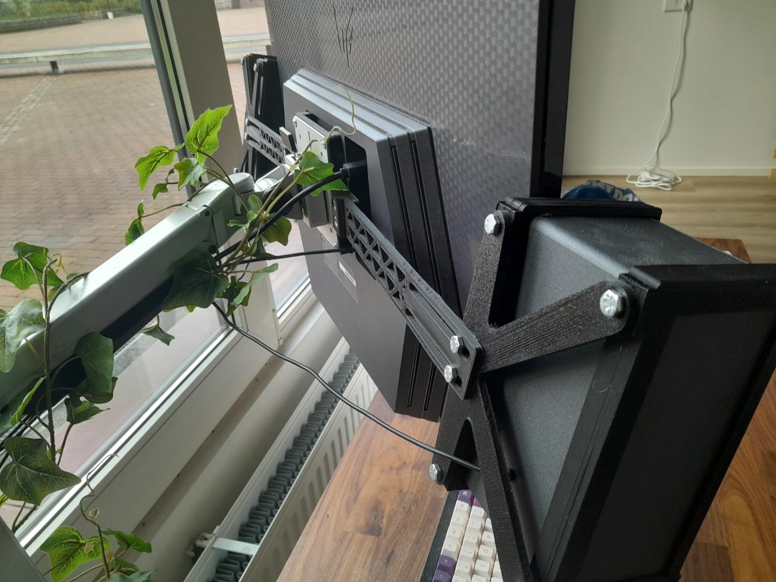 Logitech z333 to monitor mount (any vesa 100 capable monitor) by ...