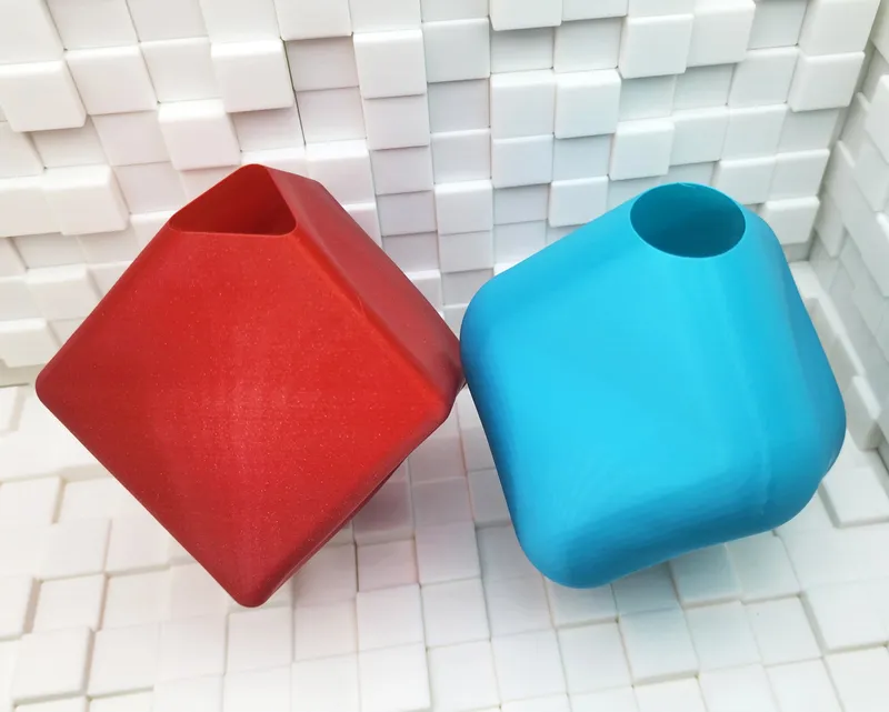 Balancing Cube Vases - Rounded & Super Rounded by Triple G Workshop ...