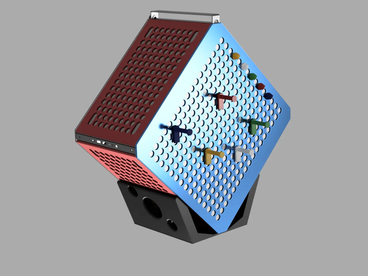 Side stand for Cooler Master QUBE 500 with cable management by Ondřej ...