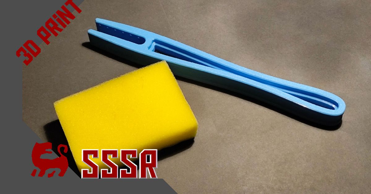 Scrub Sponge Handle by SSSR_SH | Download free STL model | Printables.com