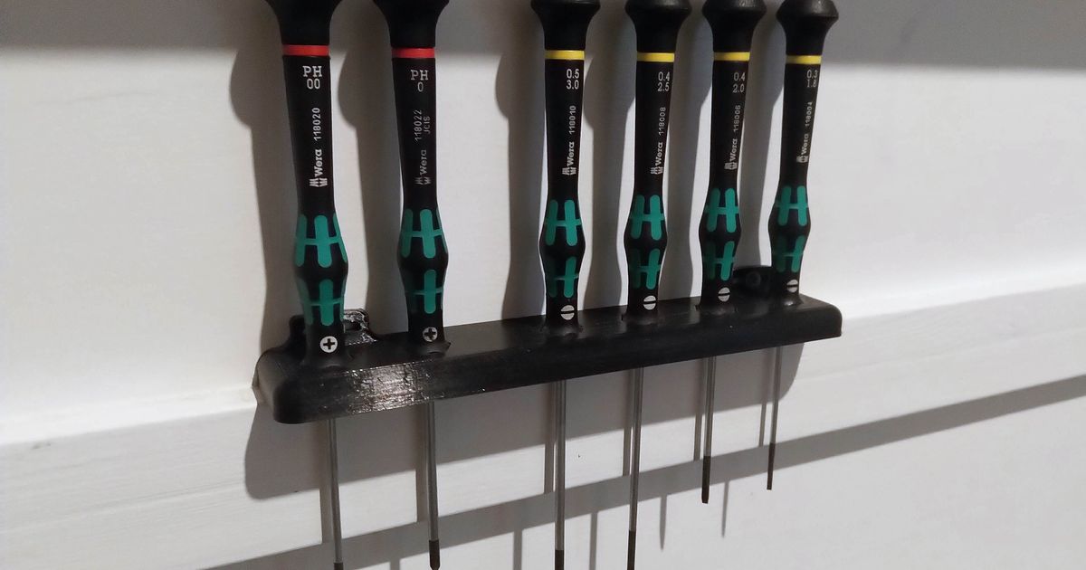 Wera kraftform micro wall mountable rack by Boas de Lely | Download ...