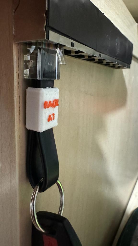 RJ45 keychain by c0t0s | Download free STL model | Printables.com