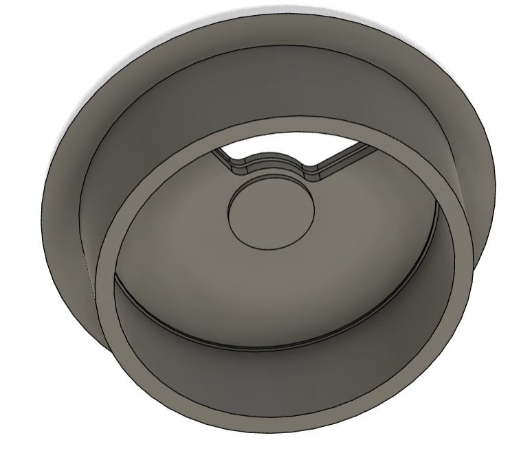 End cap & retention ring for "Parametric Cable Grommet" (parametric) by ...
