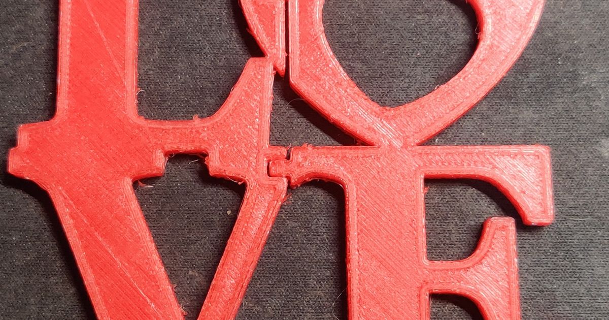 Keychain Love by Les impressions D'ega | Download free STL model ...