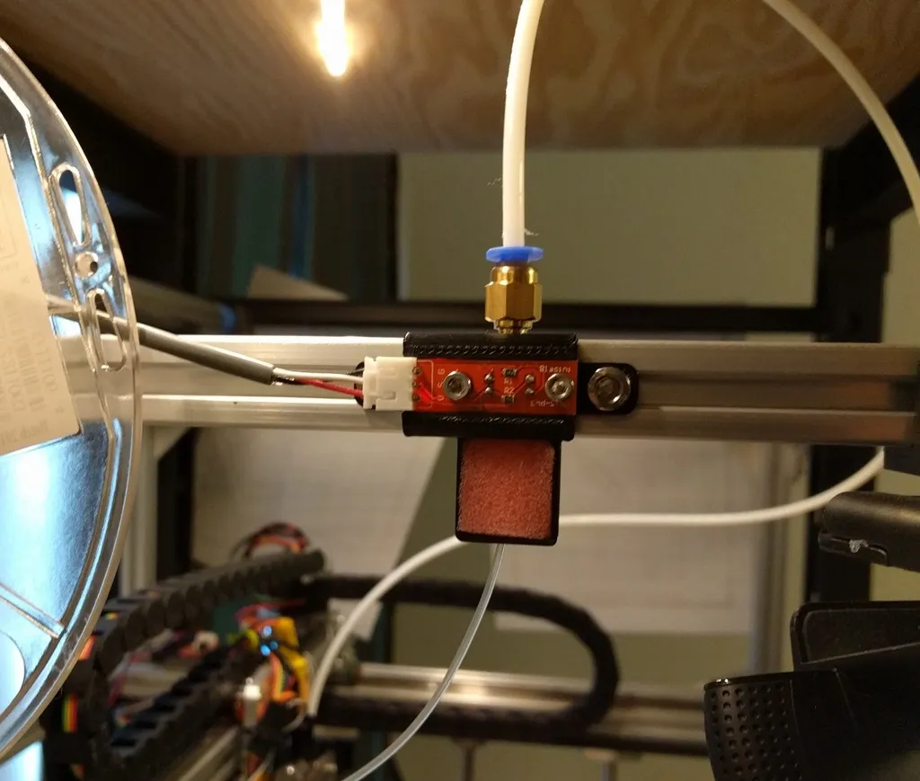 Filament run out sensor/filament guide by Uriah | Download free STL model | Printables.com