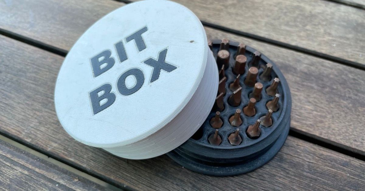 Screw Bit Box by Ri3del | Download free STL model | Printables.com