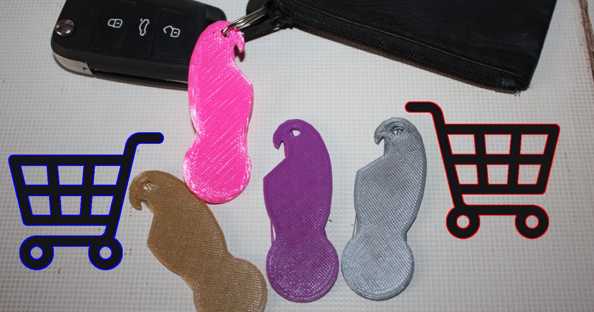 Shopping Venture Keychain Chip by Magig_I3Prusa | Download free STL model | Printables.com