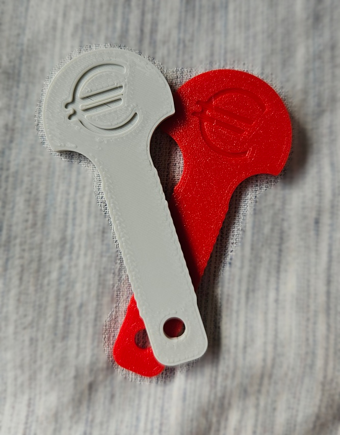 Removable Cart Coin - No more dangling keys on cart by Gromit21 ...