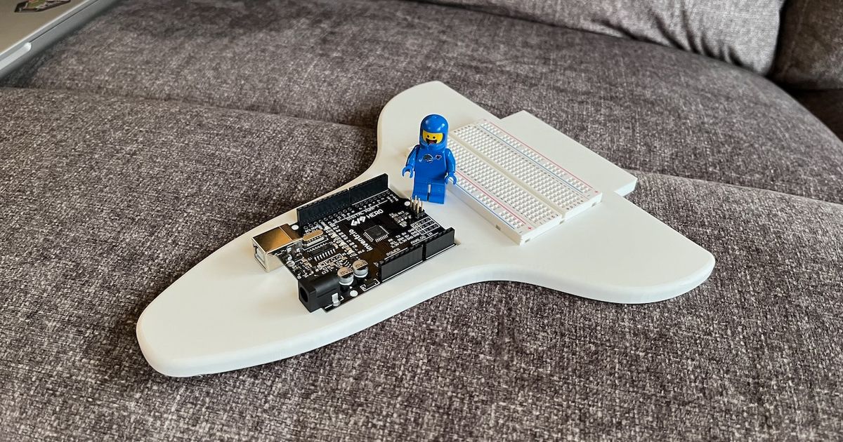 Base for inventr.io HERO and breadboard by Parsingphase | Download free STL model | Printables.com