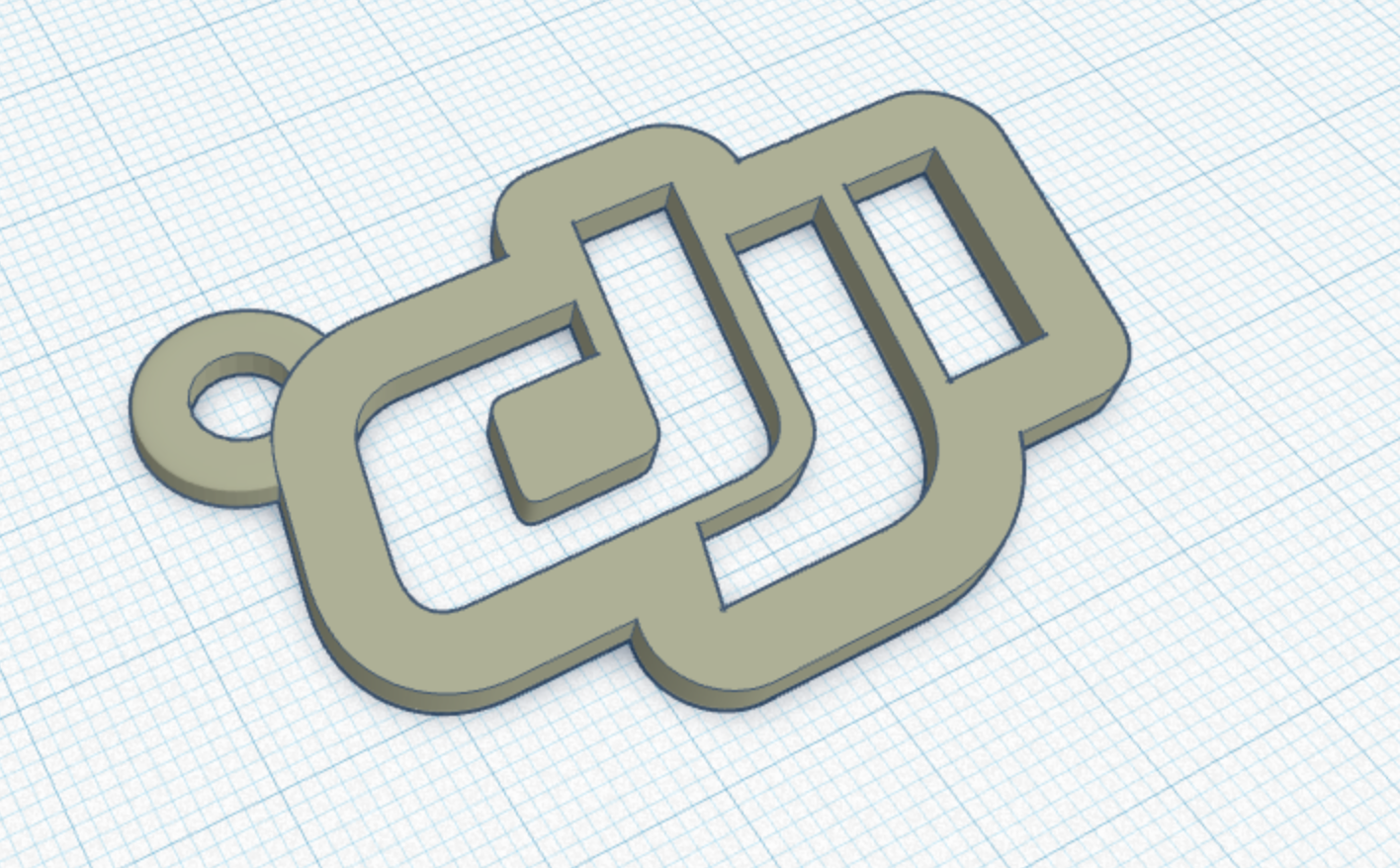 DJI Logo Keychain by Ambasada3d | Download free STL model | Printables.com