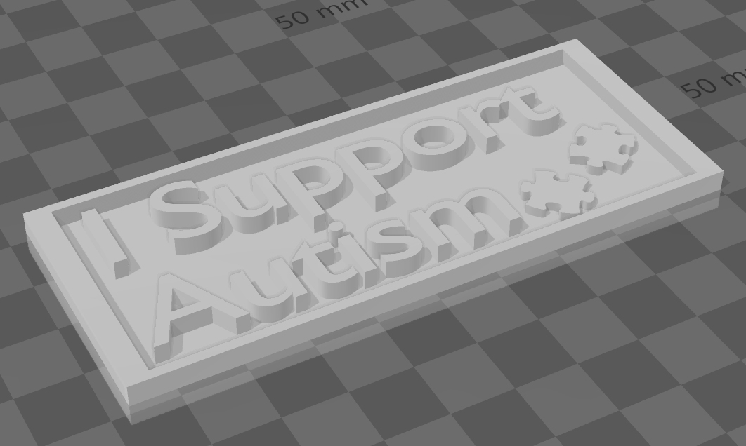I Support Autism by Pinball | Download free STL model | Printables.com