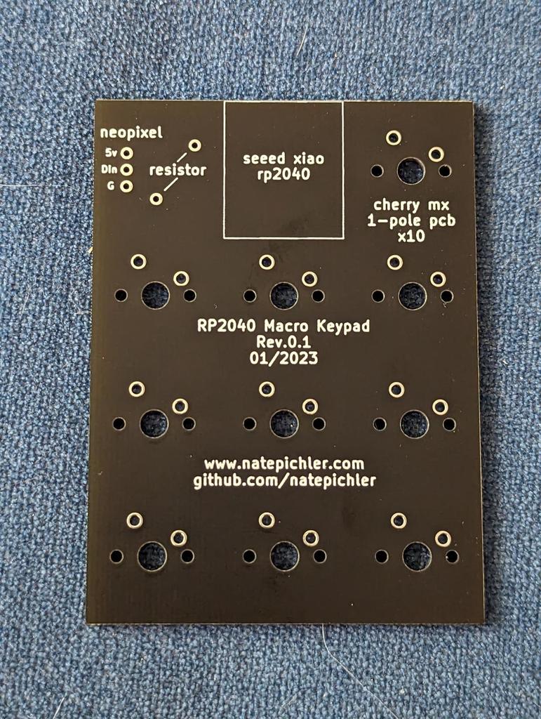 Macropad with RP2040 and CircuitPython by natepichler | Download free ...