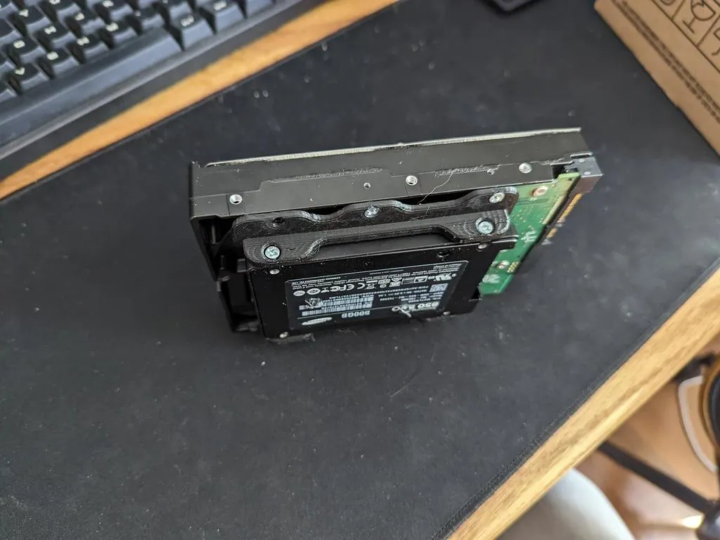 HDD underside SSD Mount by natepichler | Download free STL model ...