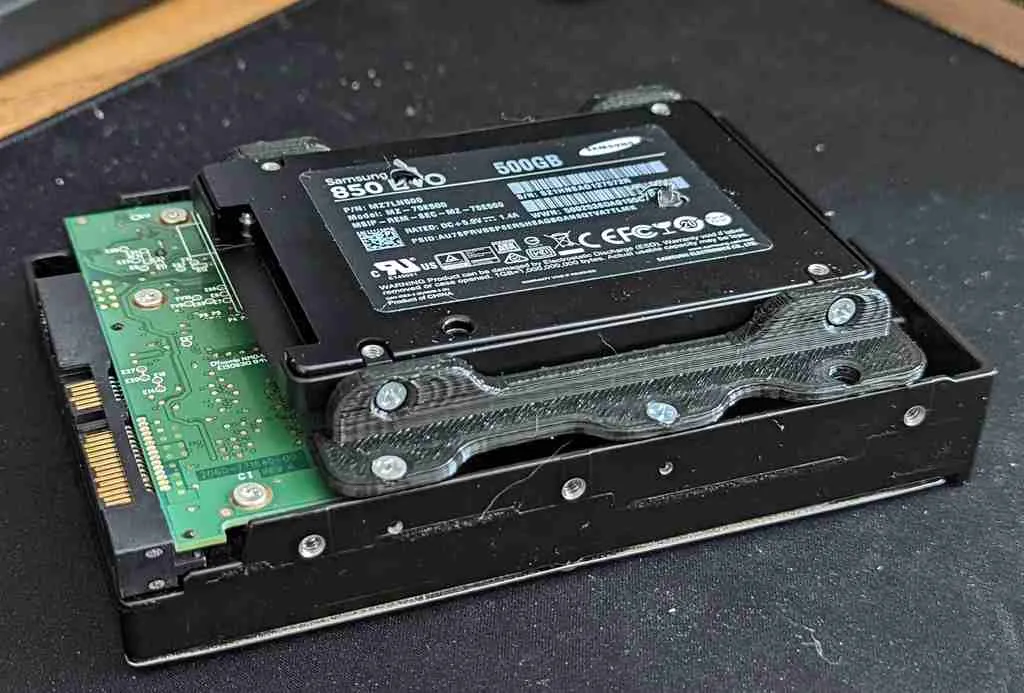 HDD underside SSD Mount by natepichler | Download free STL model ...