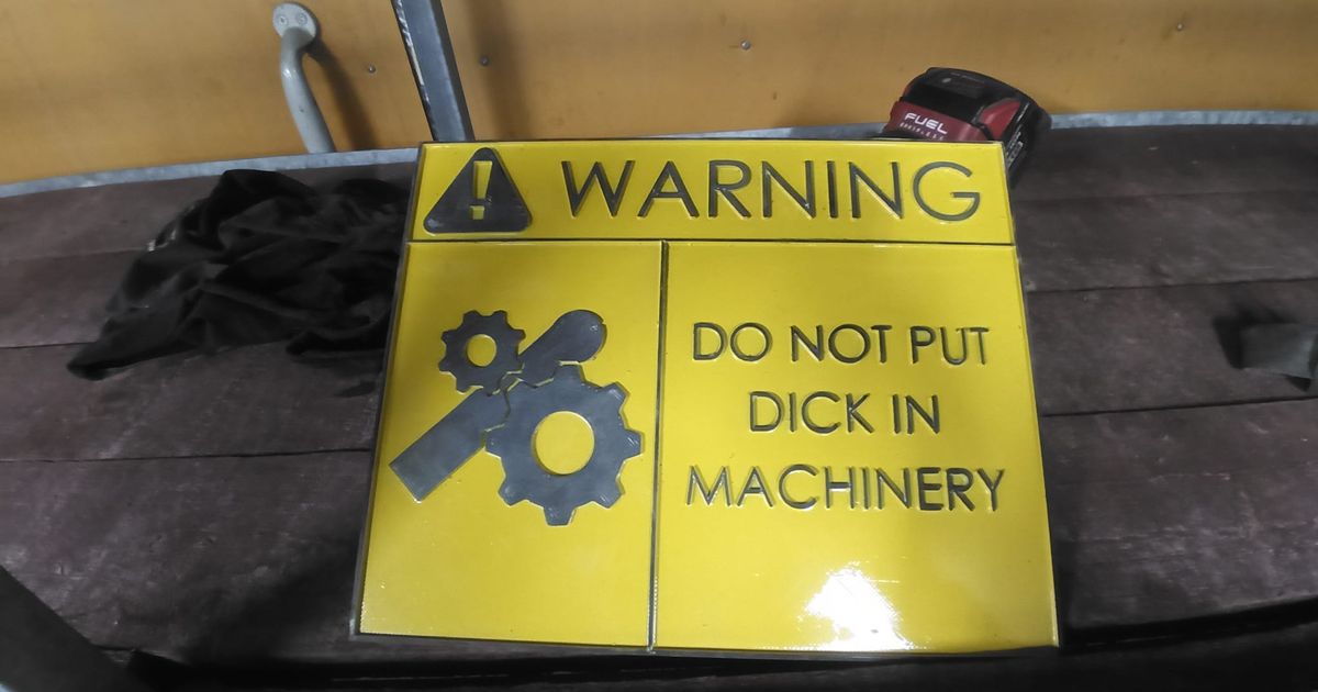 Warning sign (machinery) by Jaakko Sairanen | Download free STL model ...