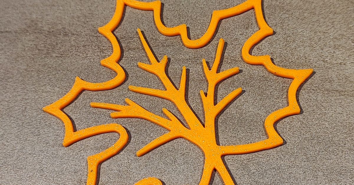 Autumn leaf / Herbstblatt par 3D-Print-Bunker | Téléchargez ...