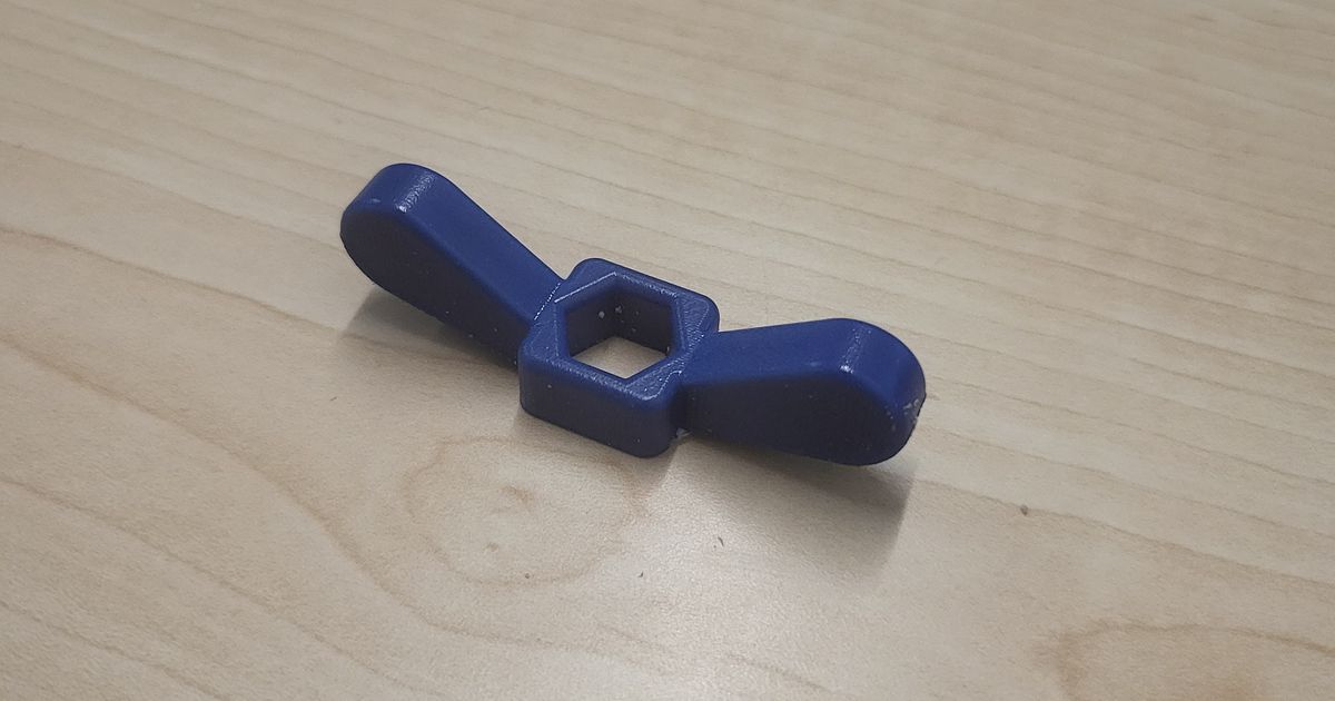 10mm wing nut by Boski | Download free STL model | Printables.com