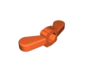 10mm wing nut by Boski | Download free STL model | Printables.com