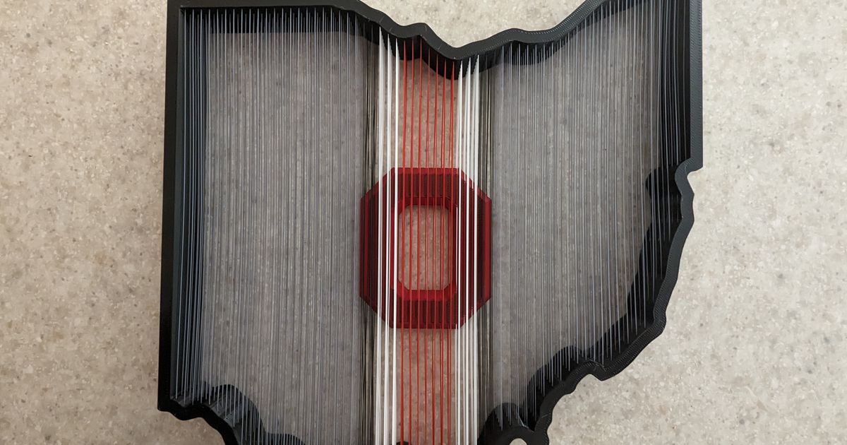 Ohio State String Art by hadigar | Download free STL model | Printables.com
