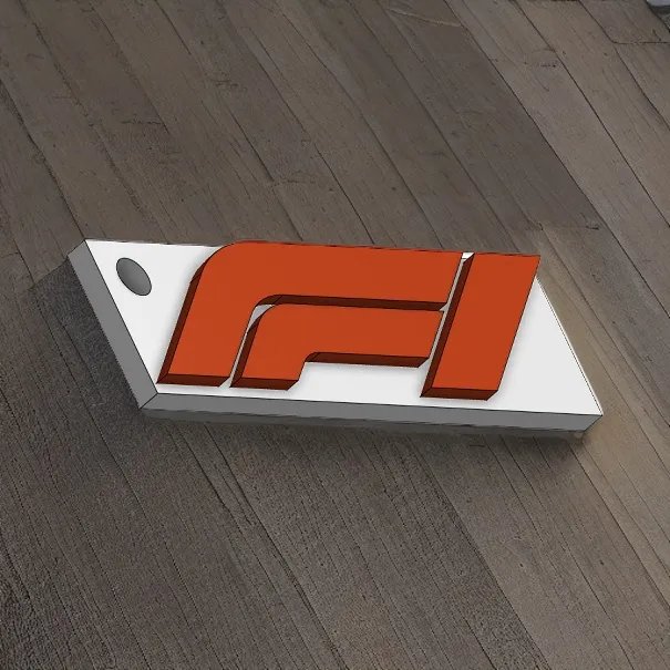 Keychain F1 Logo by unknxwn | Download free STL model | Printables.com