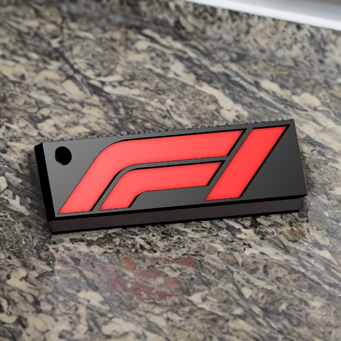Keychain F1 Logo by unknxwn | Download free STL model | Printables.com