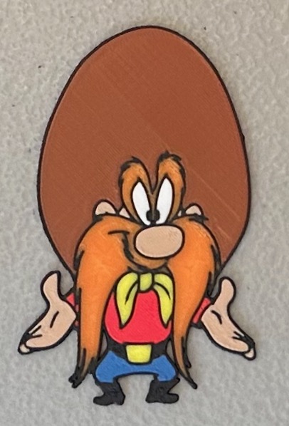 Multicolor Yosemite Sam Magnet by wotfan69 | Download free STL model ...