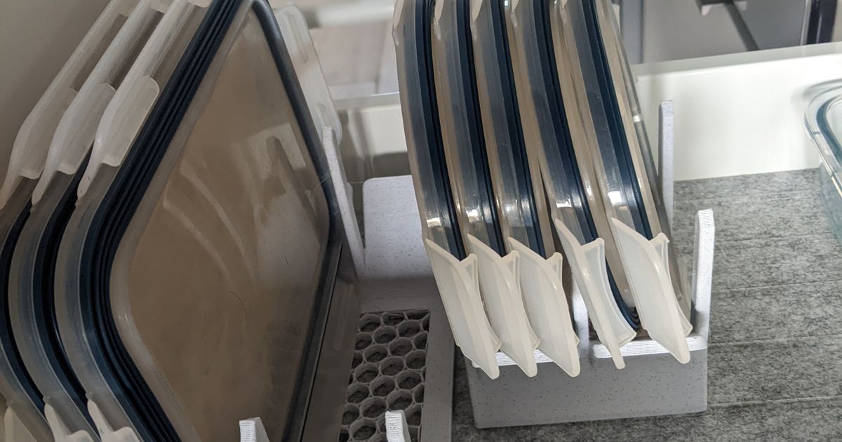 Tupperware lid holder by victorprost | Download free STL model ...