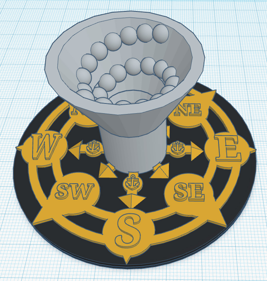 Mantic Armada Wind Direction Compass Template - (Updated: 12/11/23) by ...