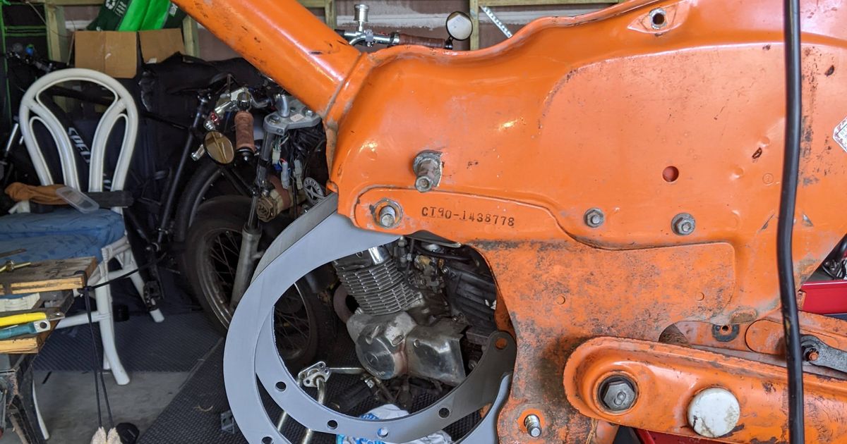 Honda ct110 mid drive E-motor brackets (suits QS138-70H motor) by Mic ...