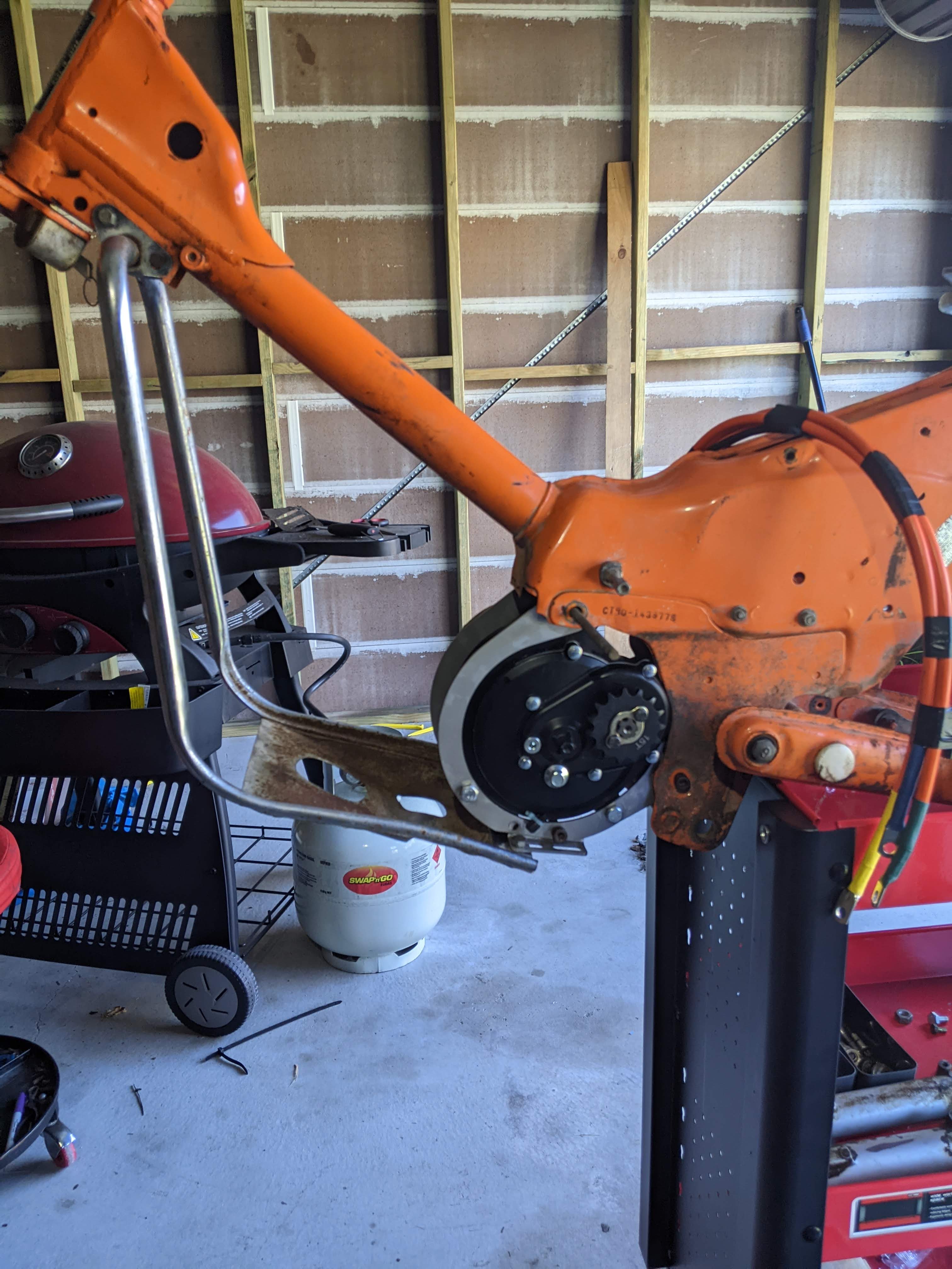 Honda ct110 mid drive E-motor brackets (suits QS138-70H motor) by Mic | Download free STL model ...