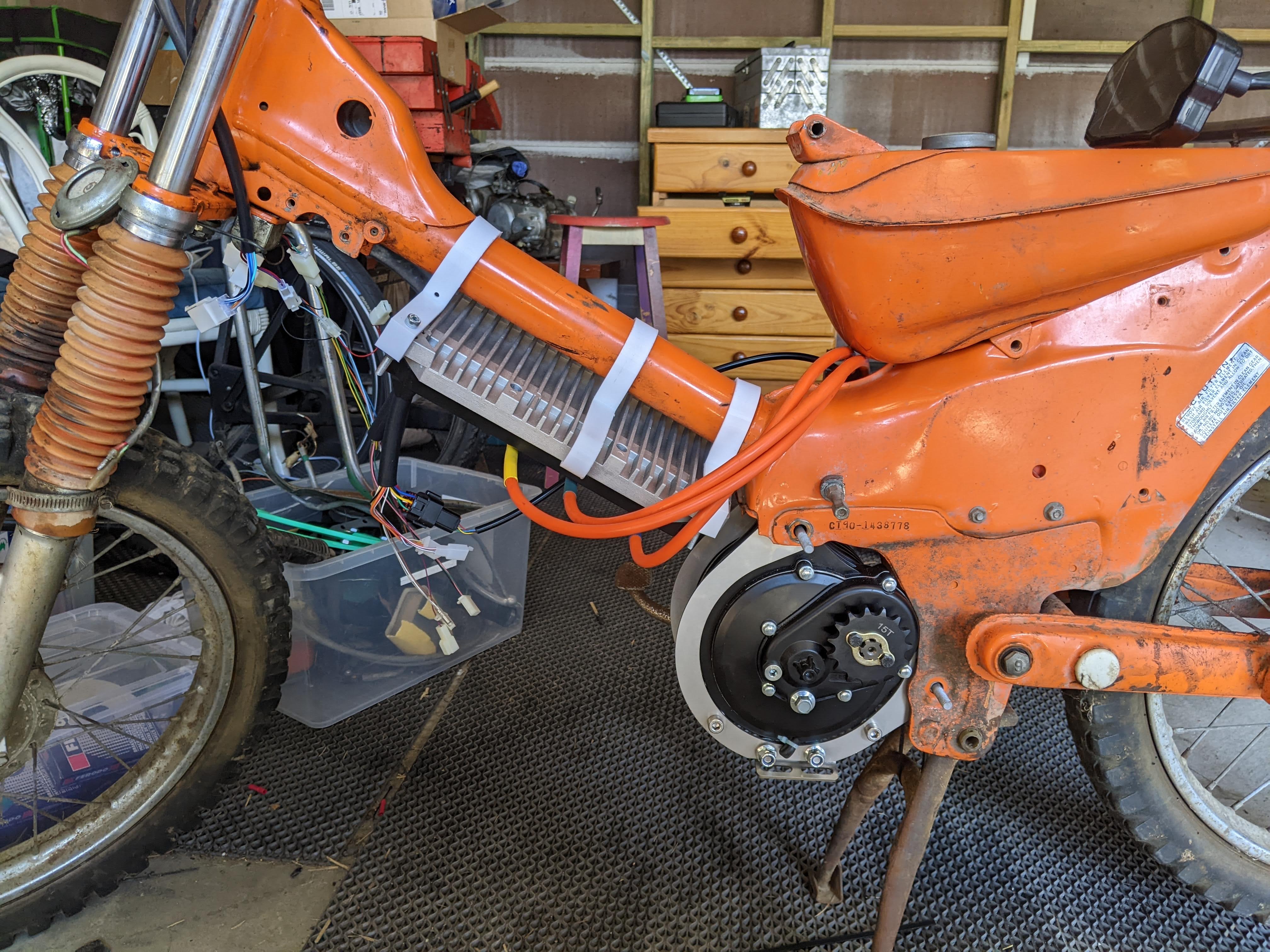 Honda ct110 mid drive E-motor brackets (suits QS138-70H motor) by Mic ...