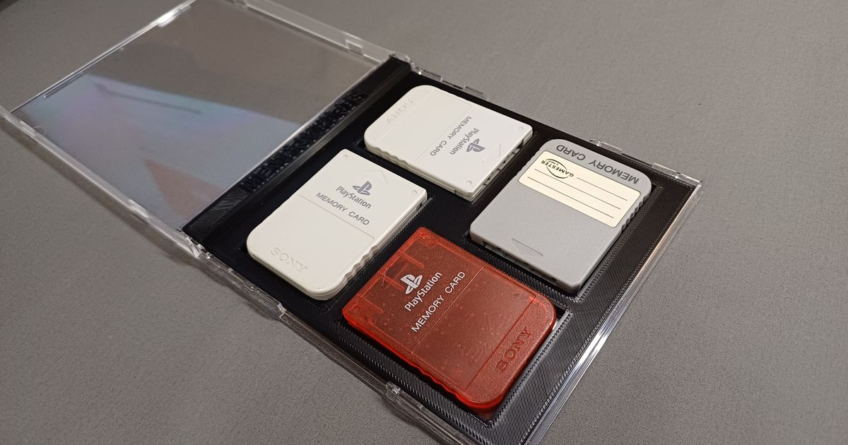 Playstation Memory Card CD Case Storage by William Alger | Download ...
