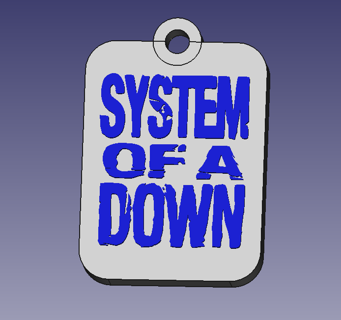 System Of A Down Keychain by marshall rose | Download free STL model ...