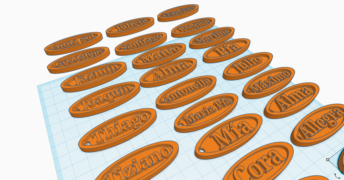 name keychains by José Rojo | Download free STL model | Printables.com