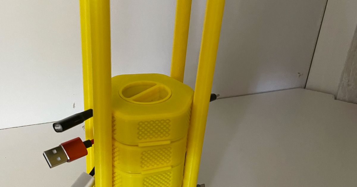 Cable Winder Stacker by VaughnR | Download free STL model | Printables.com