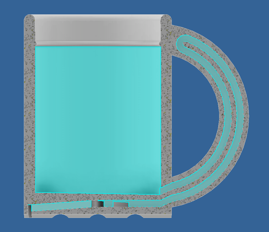 Greedy (pythagorean) cup by Jára | Download free STL model | Printables.com