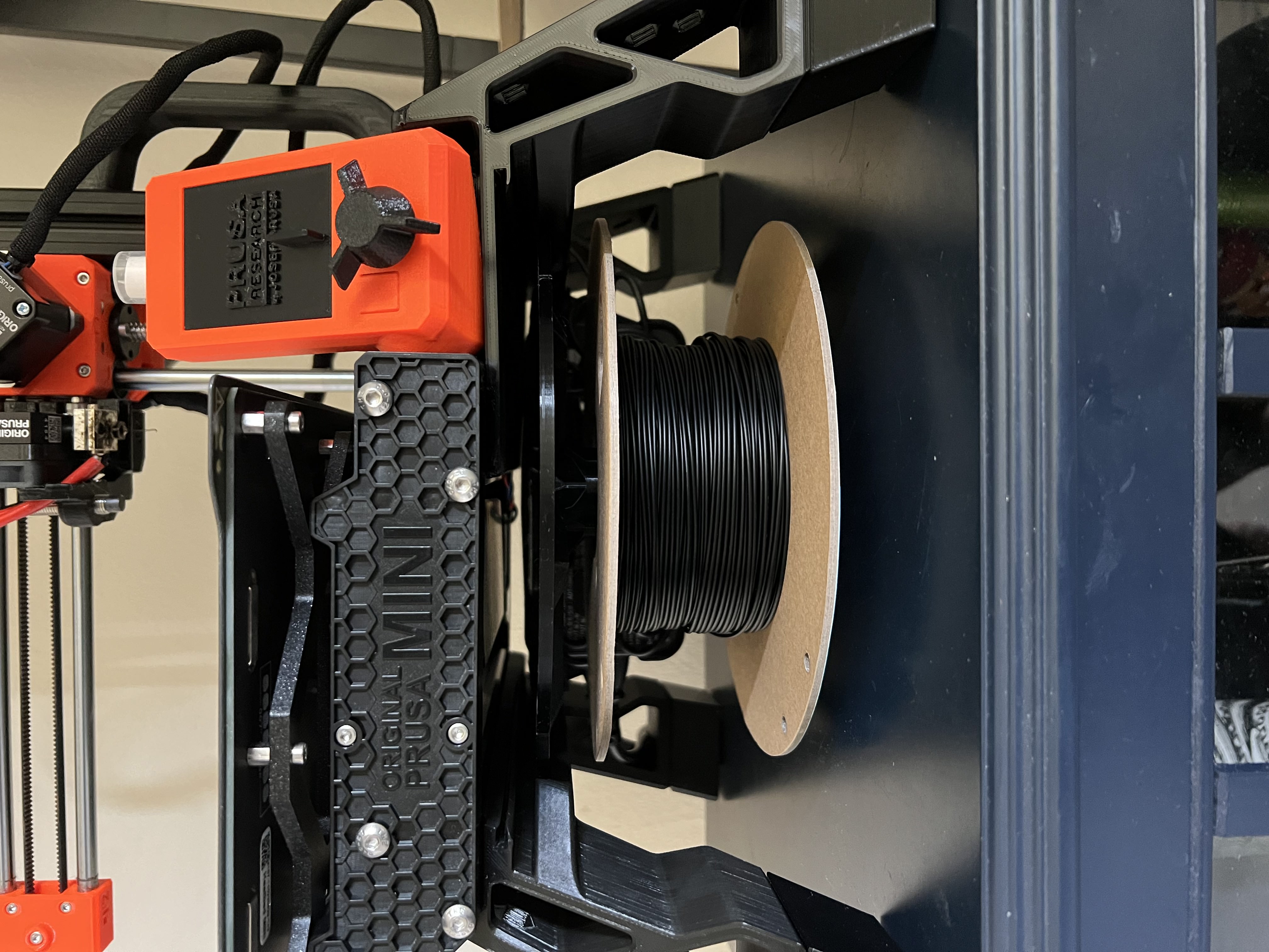 Horizontal Spool Holder for the Prusa Mini Base by Akash Revankar ...
