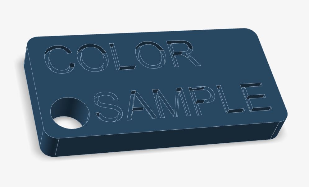 Filament Color Sample Key tag by Fire Against | Download free STL model ...