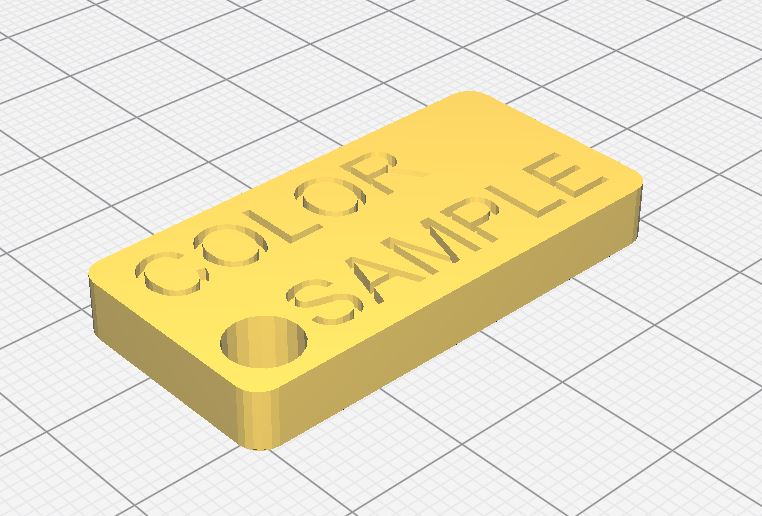 Filament Color Sample Key tag by Fire Against | Download free STL model ...