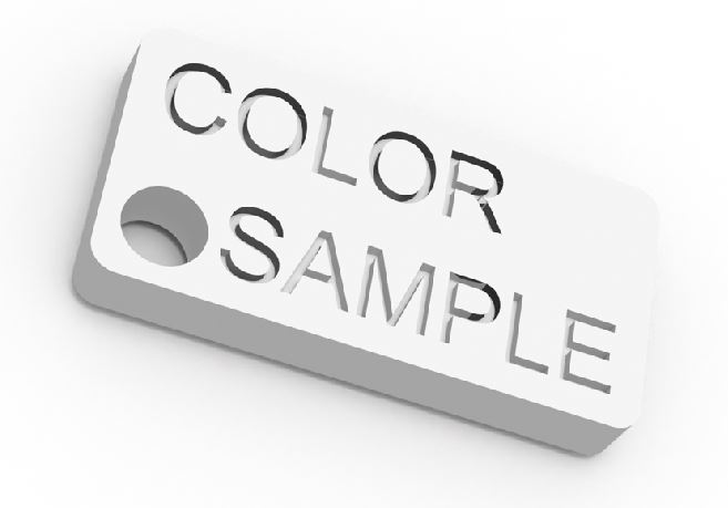 Filament Color Sample Key tag by Fire Against | Download free STL model ...