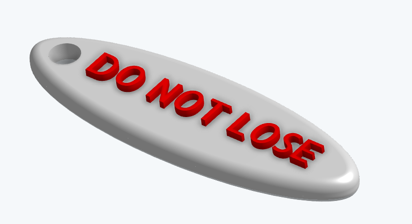 Do Not Lose Keychain by Sandcrab | Download free STL model | Printables.com