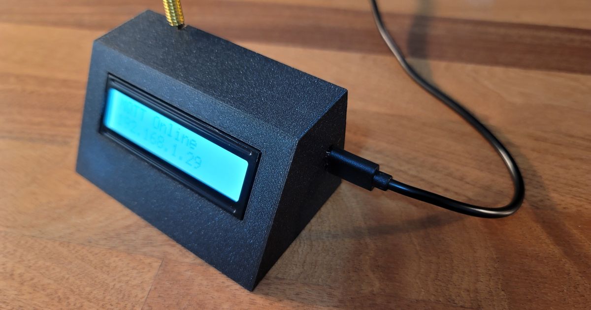 ESP32 16x2 LCD LoRa Case / Enclosure by geokscott | Download free STL ...
