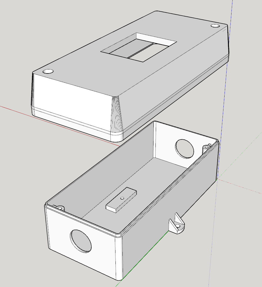 Din rail enclosure for waveshare by remington | Download free STL model ...