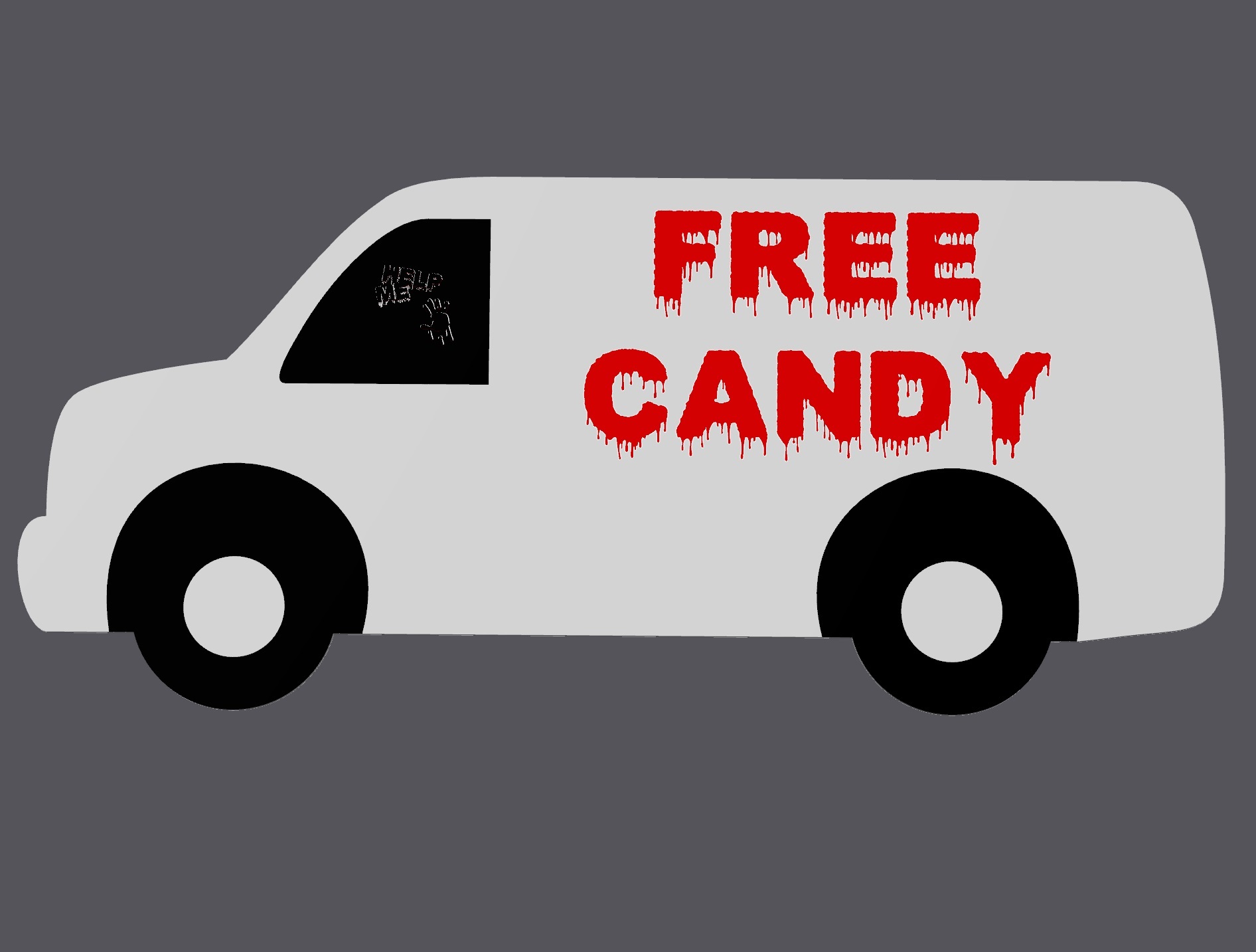 Halloween Free Candy Van Sign by Botaz | Download free STL model ...