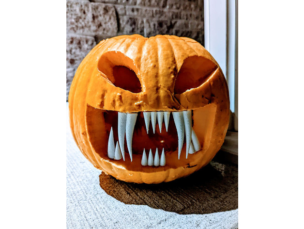 Pumpkin teeth fangs by RacingRosso | Download free STL model ...