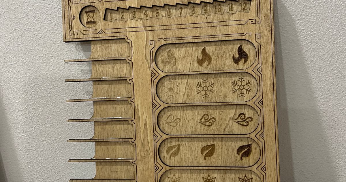 Frosthaven Elements Tracker by Bilbon0bud | Download free STL model ...