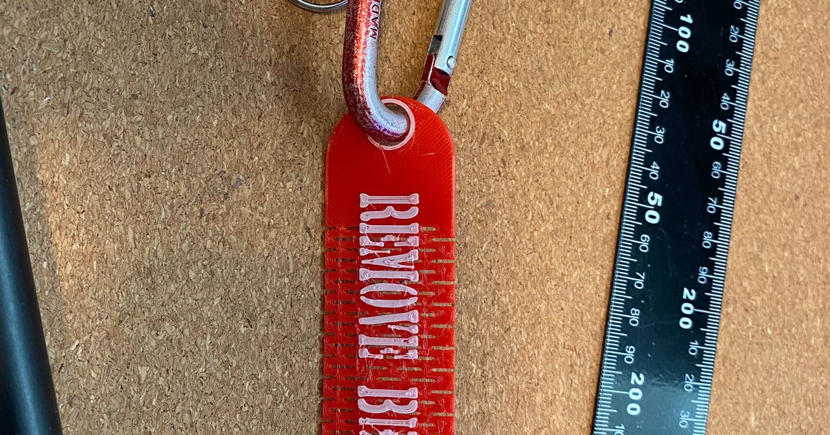 Flexible "Remove Before Flight" key tag by Sean Woods | Download free ...