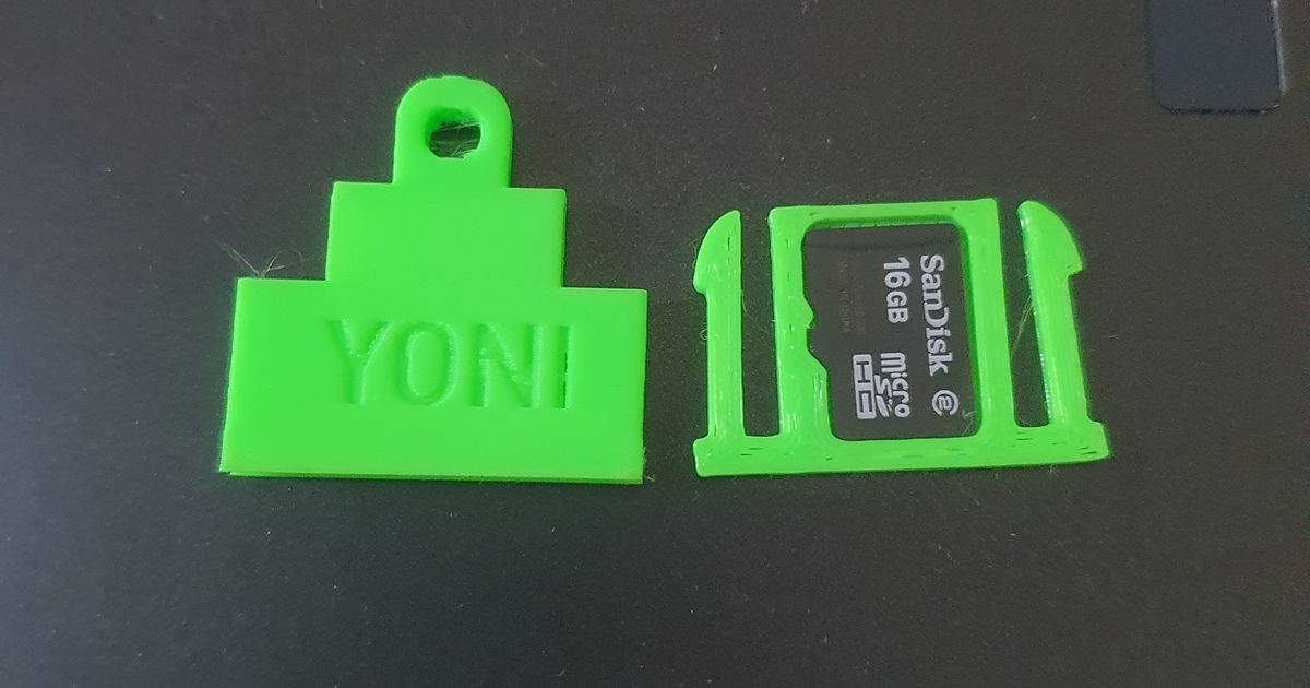 Micro SD Keychain by yoni | Download free STL model | Printables.com