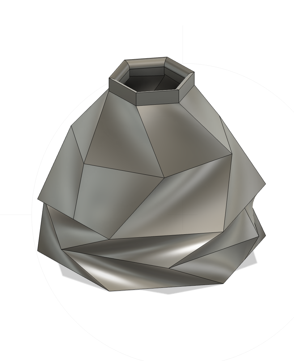 Geometric Volcano Shaped Vase by PrintMake3D | Download free STL model ...